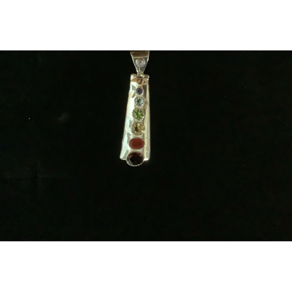 Jewelry | Silver 925 Pendant With Colored Stones | Poshmark